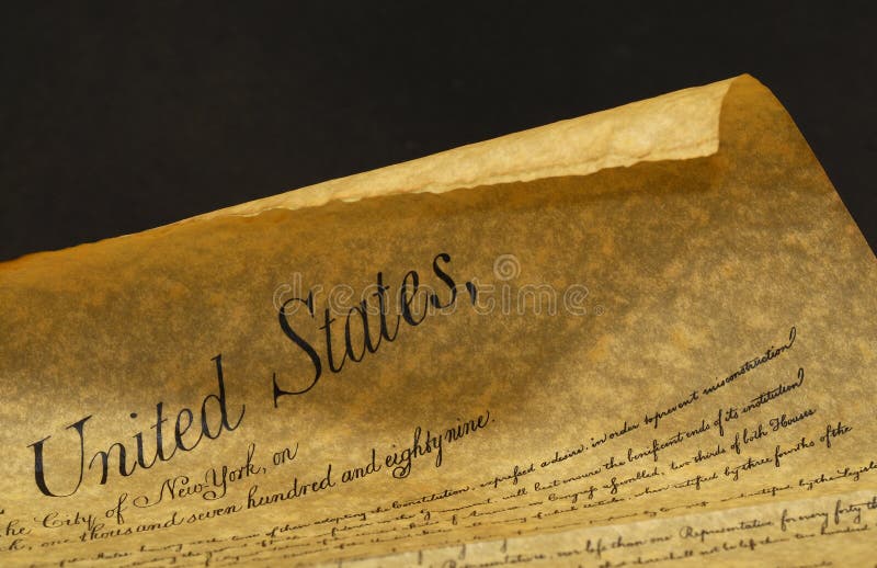Pergamino De La Constitución De Los E.E.U.U. Imagen de archivo - Imagen ...