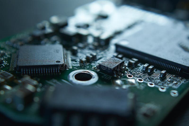 Constituent Elements of the Chip. Stock Image - Image of processor ...