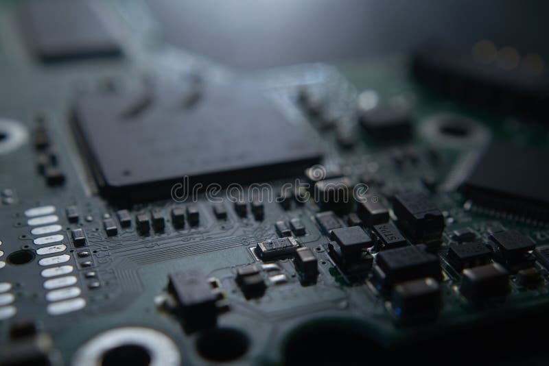 Constituent Elements of the Chip. Stock Photo - Image of checking ...