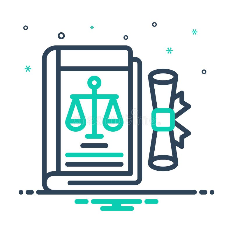 Mix Icon for Constitute, Federal and Degree Stock Vector - Illustration ...