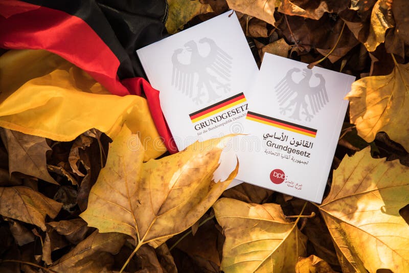 The Book of German Constitution Basic Law on Flag Editorial Photography ...