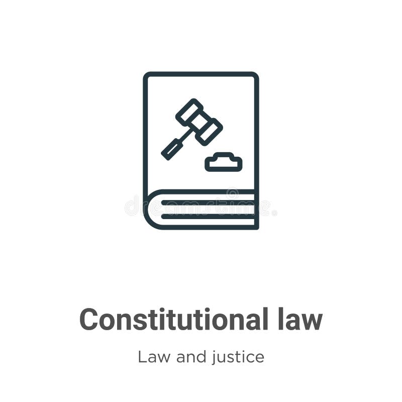 Constitutional Law Vector Icon in 6 Different Modern Styles. Black, Two ...