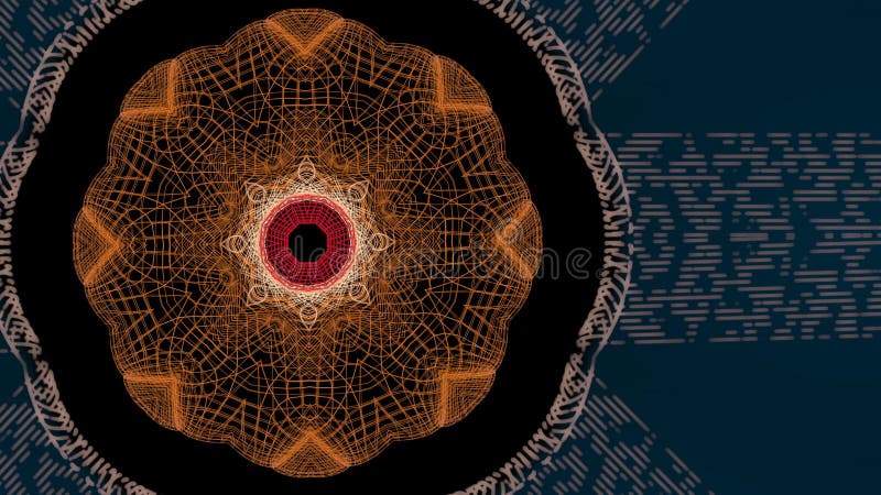 Abstract Theme of Concentric Pattern in Contraction and Extension, on a ...