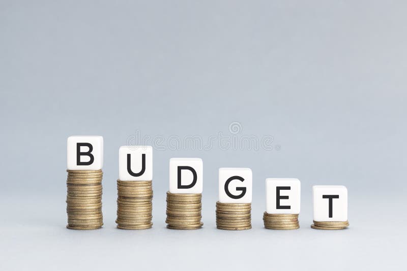 Constraint budget concept stock photo. Image of pile - 259193702