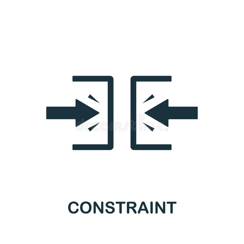 Constraint Icon. Simple Creative Element. Filled Monochrome Constraint ... Constraint Icon. Simple Creative Element. Filled Monochrome Constraint ...