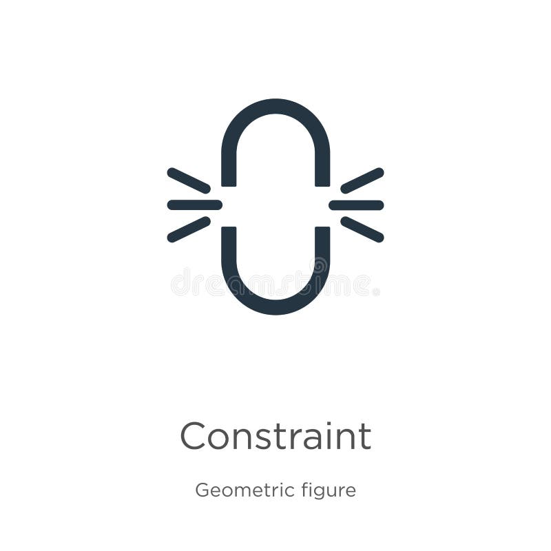 Constraint Icon Vector Sign and Symbol Isolated on White Background ... Constraint Icon Vector Sign and Symbol Isolated on White Background ...