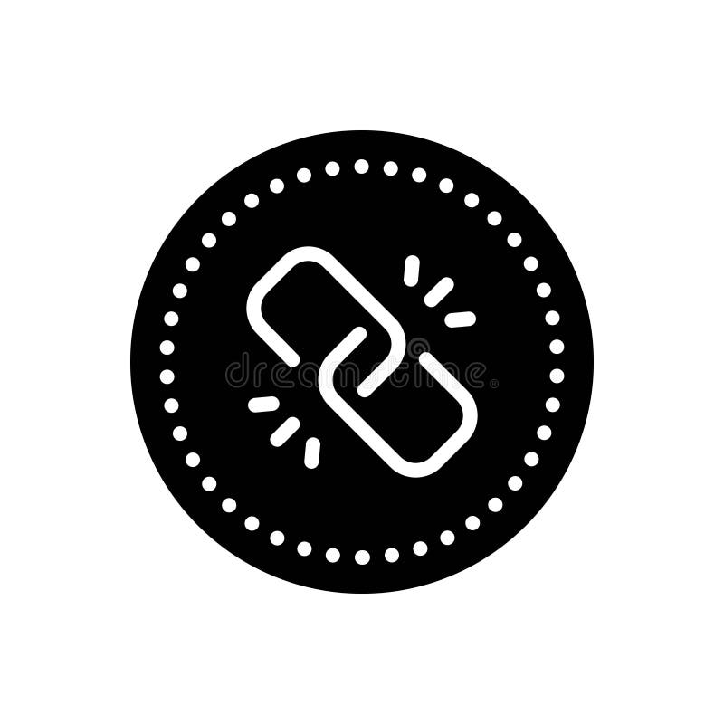 Black Solid Icon for Constraints, Restriction and Strong Stock Vector ...