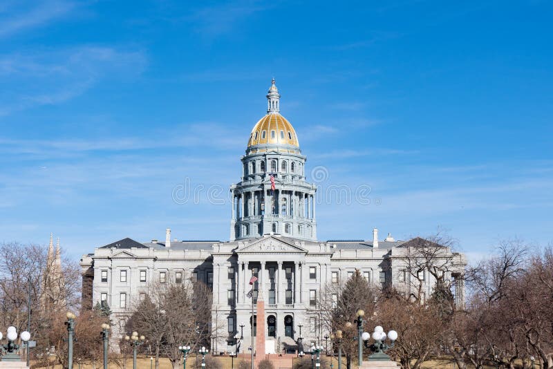 Construcción De Capital Del Estado De Colorado Foto de archivo - Imagen ...