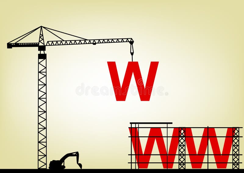 Construcción del Web stock de ilustración. Ilustración de sitio - 23894833