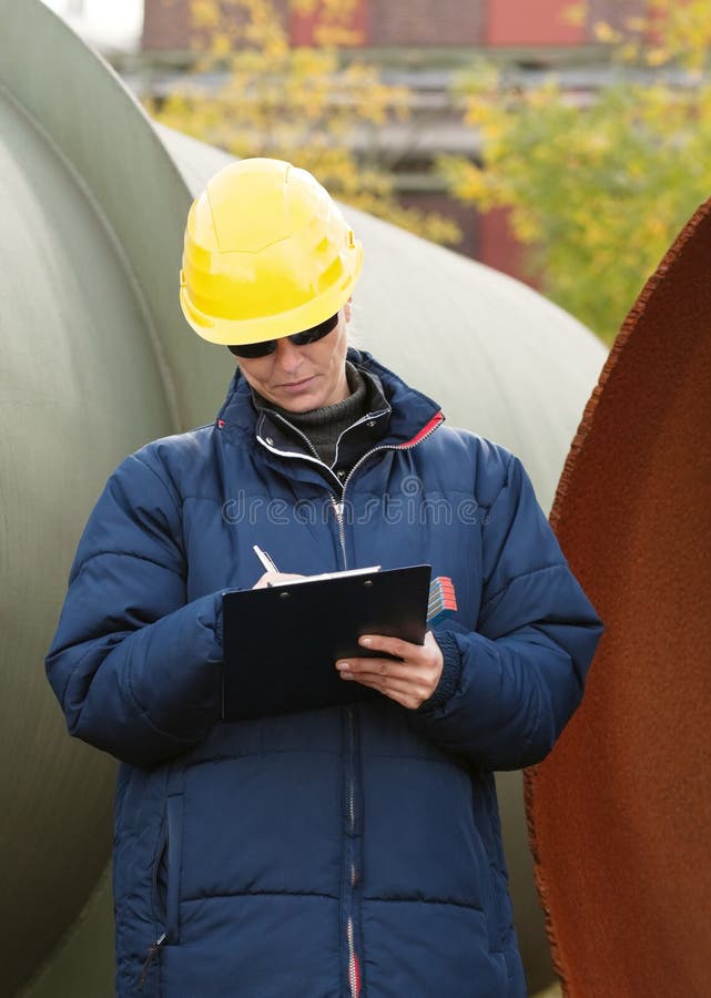 Engineer with Port and Crane Stock Photo - Image of custom, maritime ...