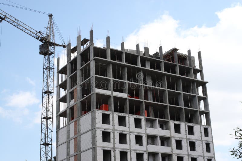 Construct House stock image. Image of clear, blue, development - 39988653