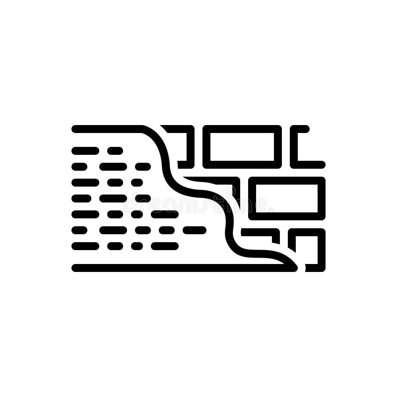 Black Line Icon for Construct, Build Up and Create Stock Vector ...