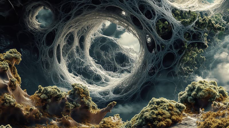 Construct a Mesmerizing Biomechanical Landscape Where Organic and ...