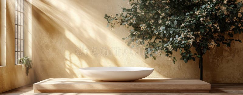 Construct a Sample Podium Showcasing a Sophisticated, Rich Wood Grain ...