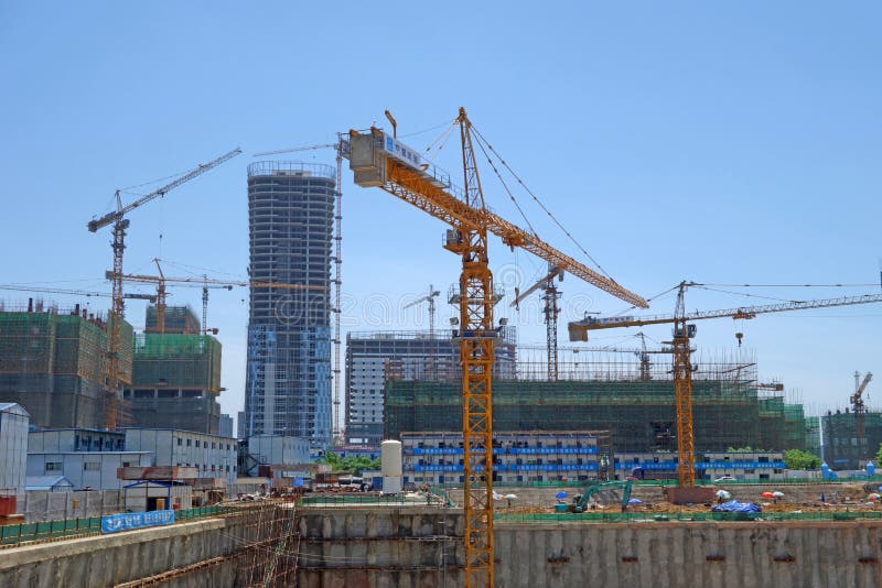 Construction site editorial photography. Image of activity - 30941577