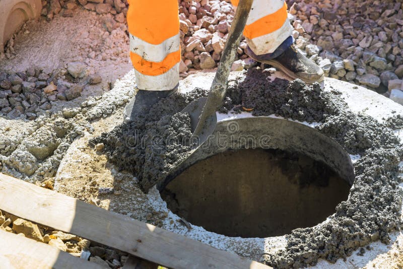 Constructed that Top Border of Manhole for a Utility Pit Will Be ...