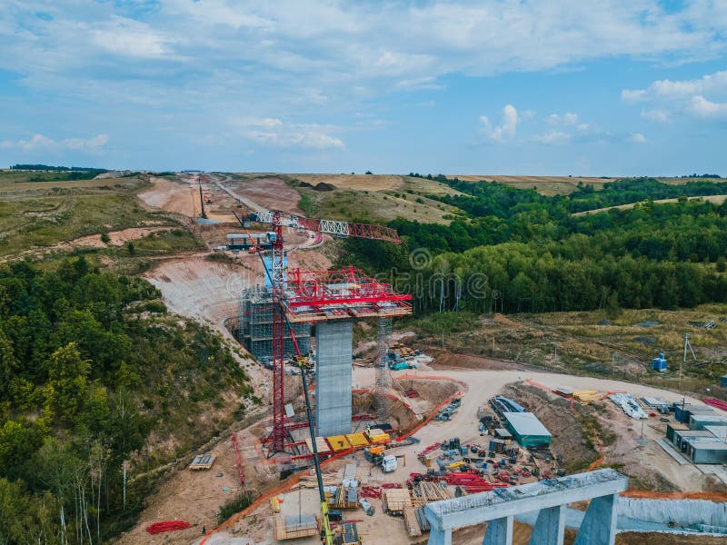 Constructing Concrete Pillars of the Bridge. Construction of the New ... Constructing Concrete Pillars of the Bridge. Construction of the New ...