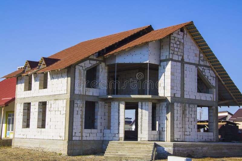 Constructing house stock photo. Image of home, landscape - 47915792