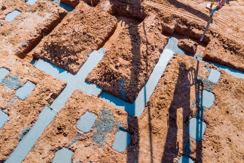 When Constructing House Foundations are Poured Using an Automatic Pump ...