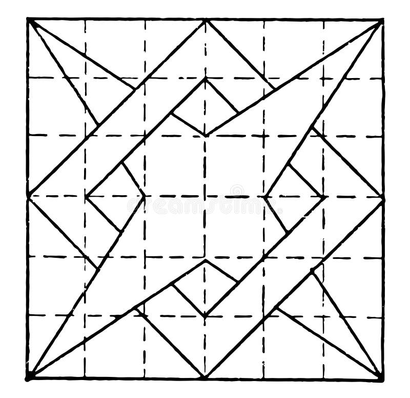 Constructing 4 Point Star Overlapping Box Pattern Using T Square and ...