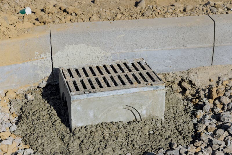 Constructing a Road on a Well-prepared Concrete Base during the Laying ...