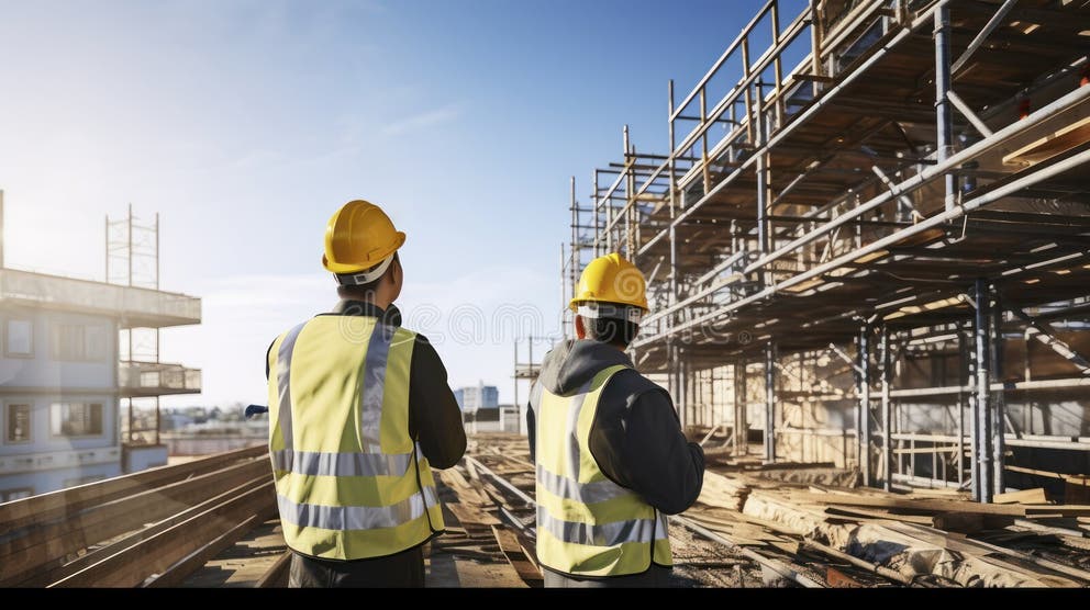 Constructing Success. the Role of Site Supervision Stock Illustration ...
