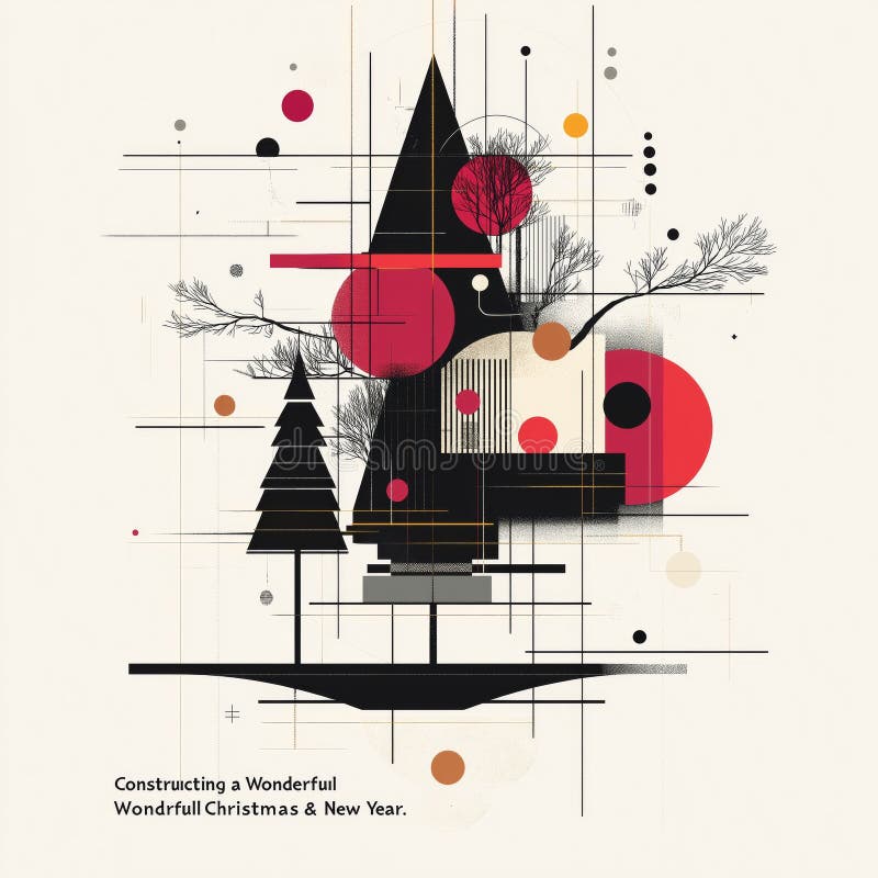 Abstract Architectural Design Celebrating a Wonderful Christmas ...
