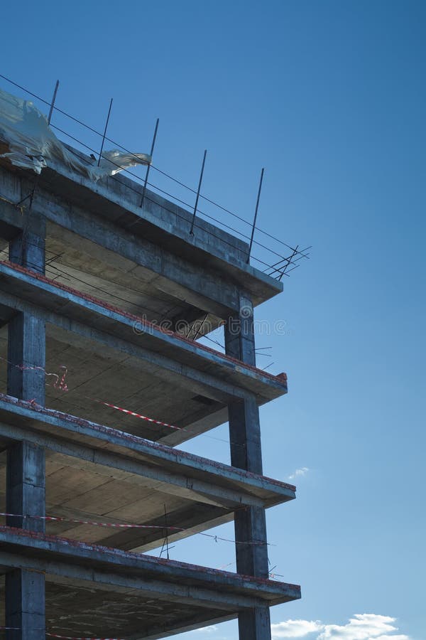 Symmetrical Scaffolding Construction Stock Photo - Image of stairs ...