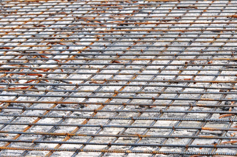 Rebar mat stock photo. Image of concrete, reinforce, reinforcement ...
