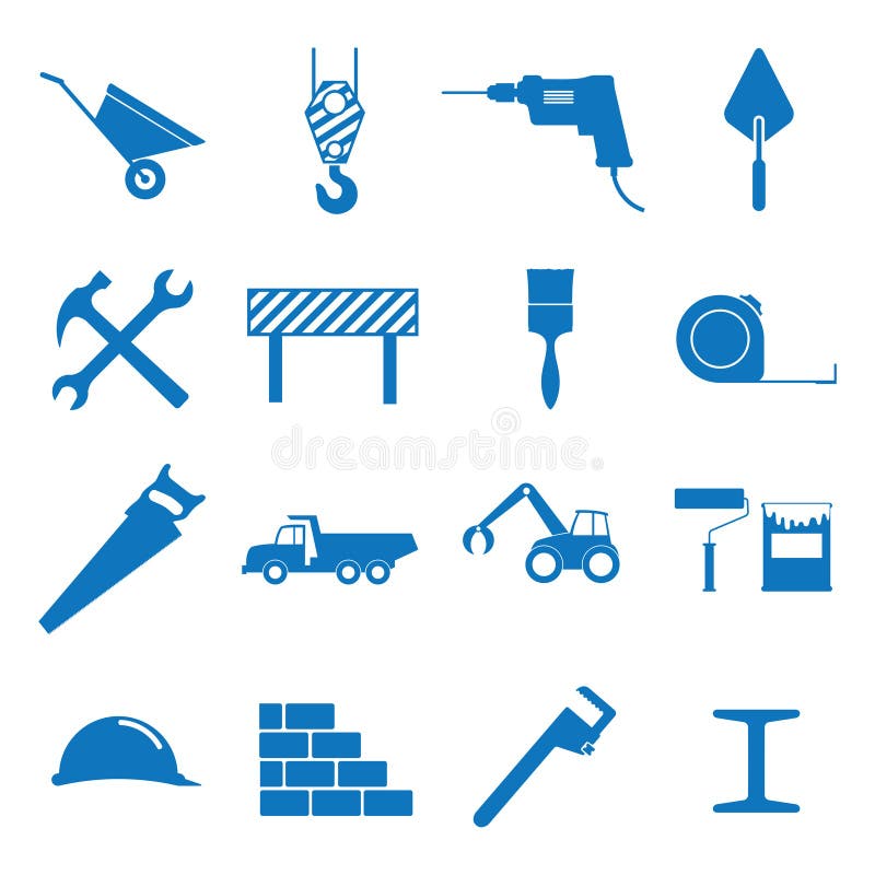Construction stock vector. Illustration of measure, hammer - 23554596