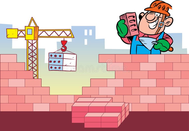 Cartoon Brick Construction Stock Illustrations – 10,608 Cartoon Brick ...