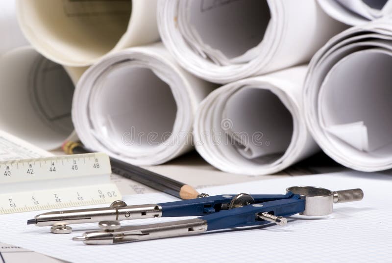 Engineering calculations stock photo. Image of built, builder - 1309504