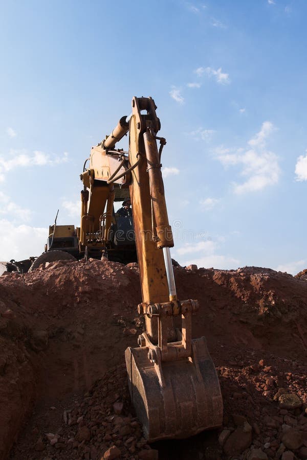 Construction #5 stock image. Image of excavation, backactor - 129799