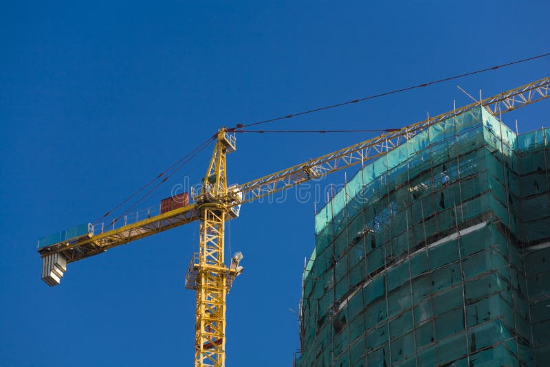 Construction stock photo. Image of high, scaffolding, construction - 379736