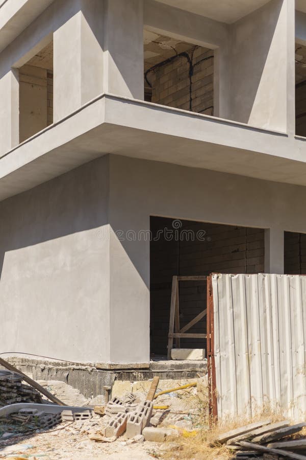 Construction Activities are Evident at a Developing Building Site with ...