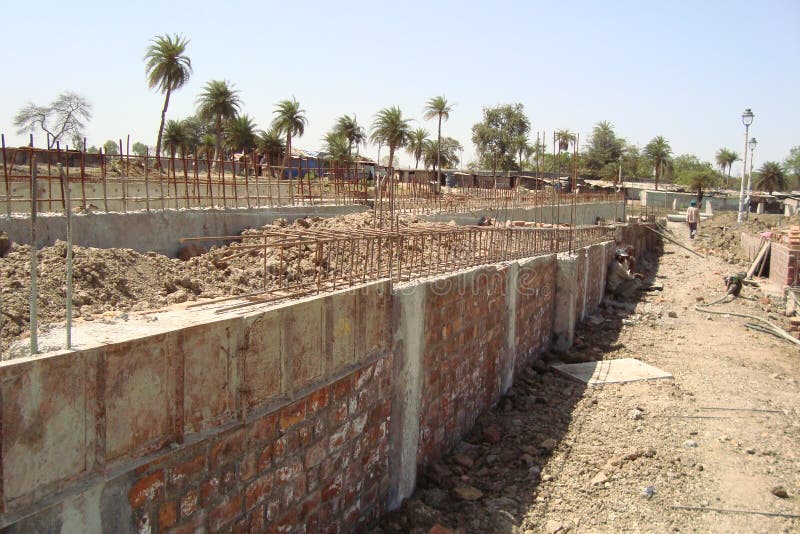 Construction Activities with Landscape Transform into Urban Area with ...