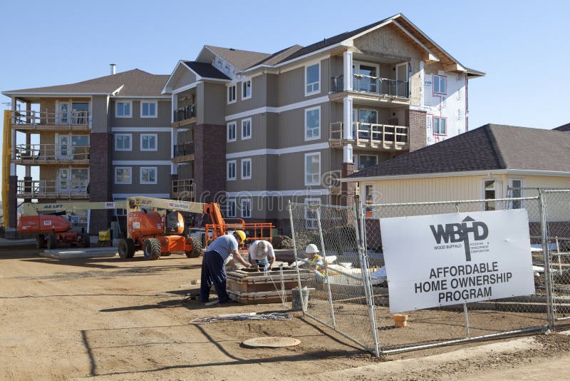 Construction in Alberta, Canada Editorial Image - Image of summit ...