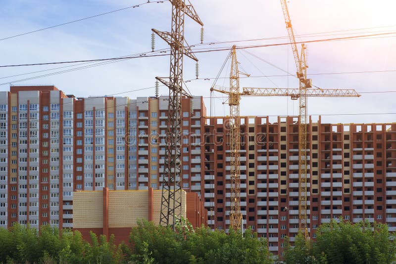 Construction of an Apartment Complex Stock Photo - Image of class ...