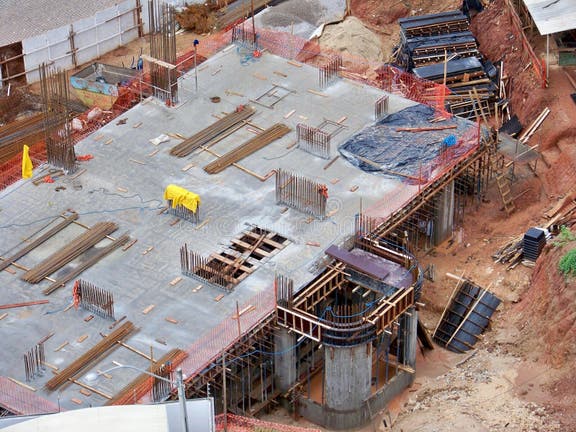 Construction of Apartments in the Initial Phase Stock Photo - Image of ...