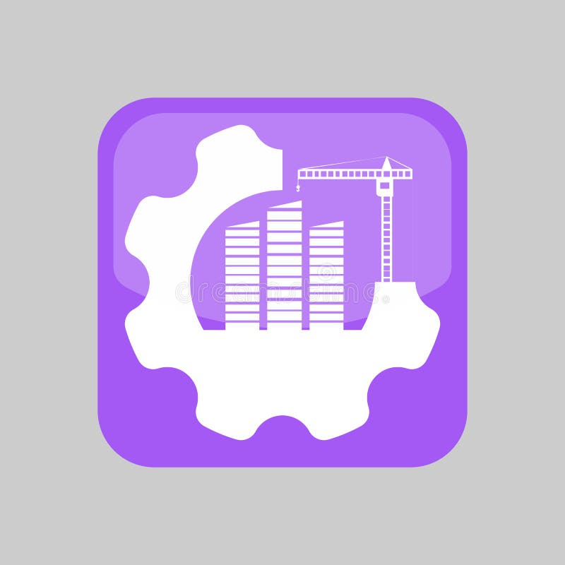 Construction Application Icon Stock Vector - Illustration of attachment ...