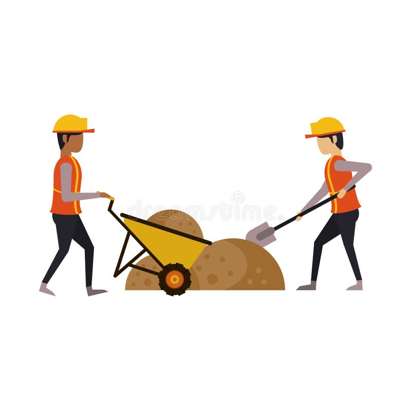 Construction Architectural Engineering Work Cartoon Stock Vector ...