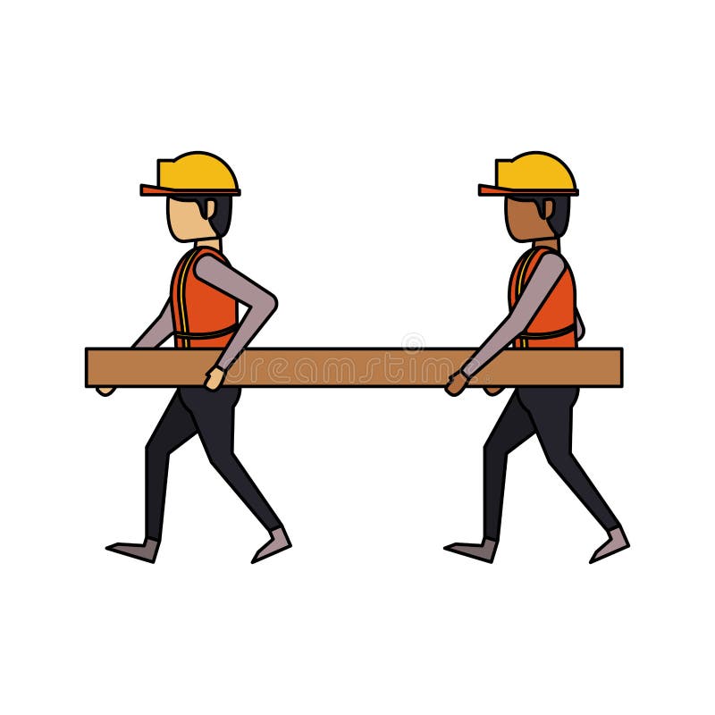 Construction Architectural Engineering Work Cartoon Stock Vector ...