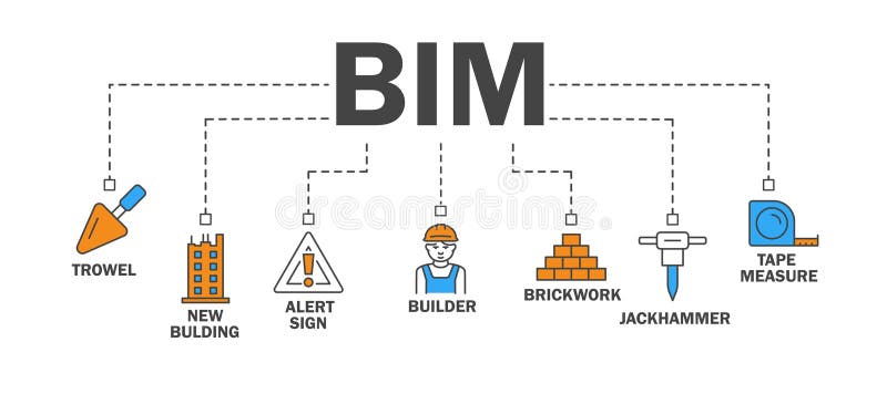 Construction and Architecture BIM Stock Vector - Illustration of ...
