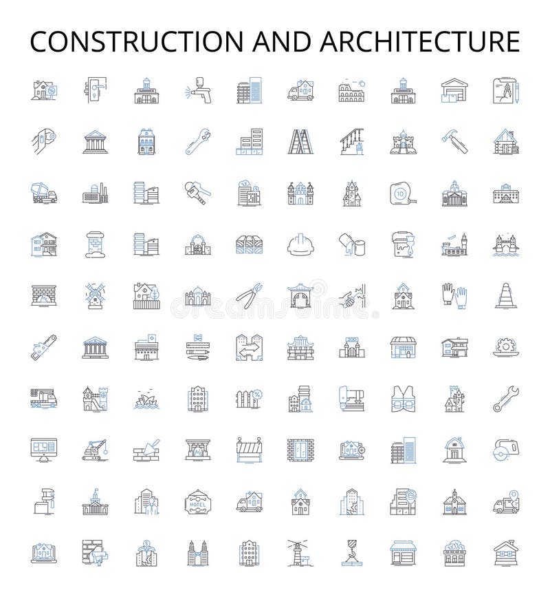 Architecture Line Icons Collection. Mapping, Topography, Geospatial ... Architecture Line Icons Collection. Mapping, Topography, Geospatial ...
