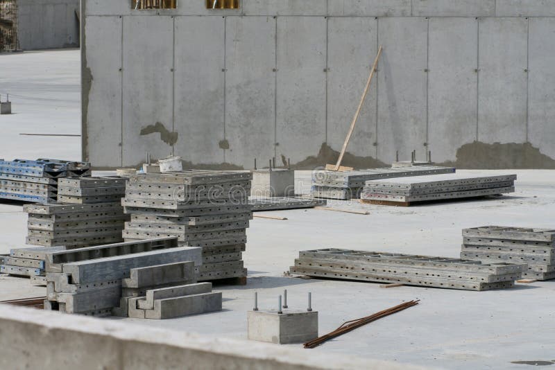Construction area stock photo. Image of reinforced, column - 12291948