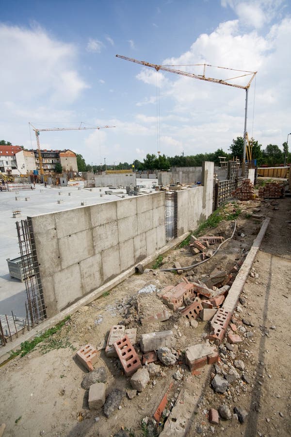Construction area stock photo. Image of reinforcement - 7665870