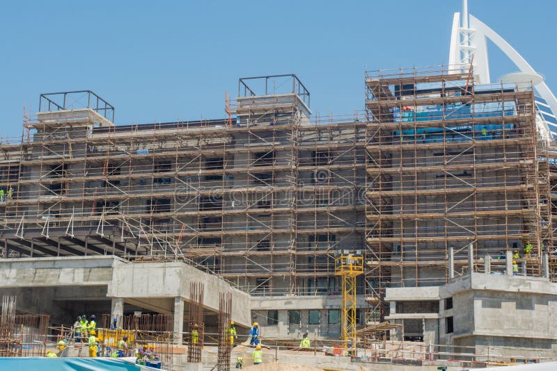 Construction Area of Huge Building Editorial Stock Photo - Image of ...