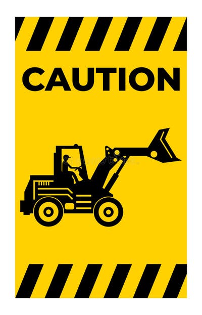 Construction Area Sign Caution Stock Vector - Illustration of ...