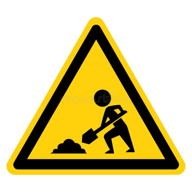 Construction Area Symbol Sign, Vector Illustration, Isolate on White ...