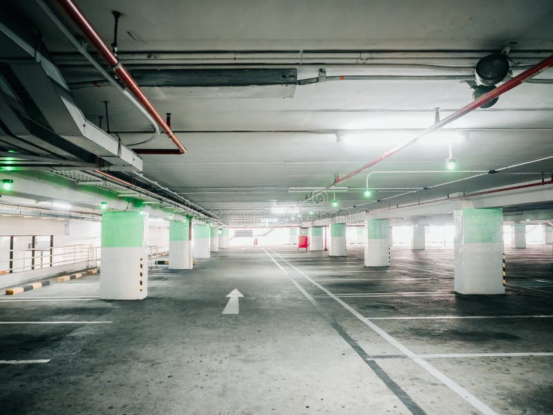 Automatic Technology Check for Empty Area of Car Parking in Shop Stock ...